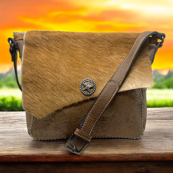 Trinity Ranch | Bags | Trinity Ranch Tooled Leather Hide Concealed ...